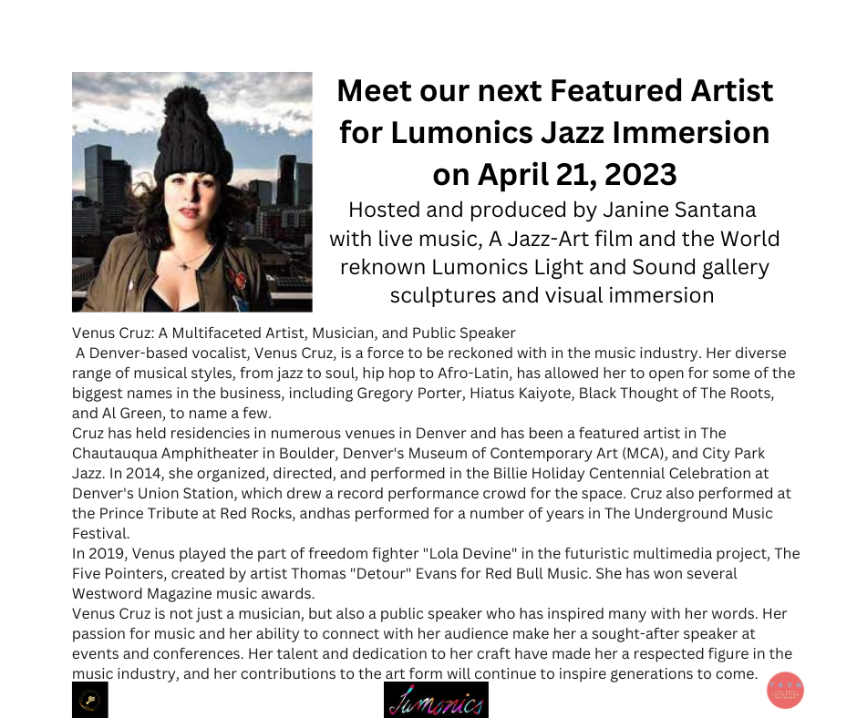 Venus Cruz A Multifaceted Artist, Musician, and Public Speaker A Denver ...