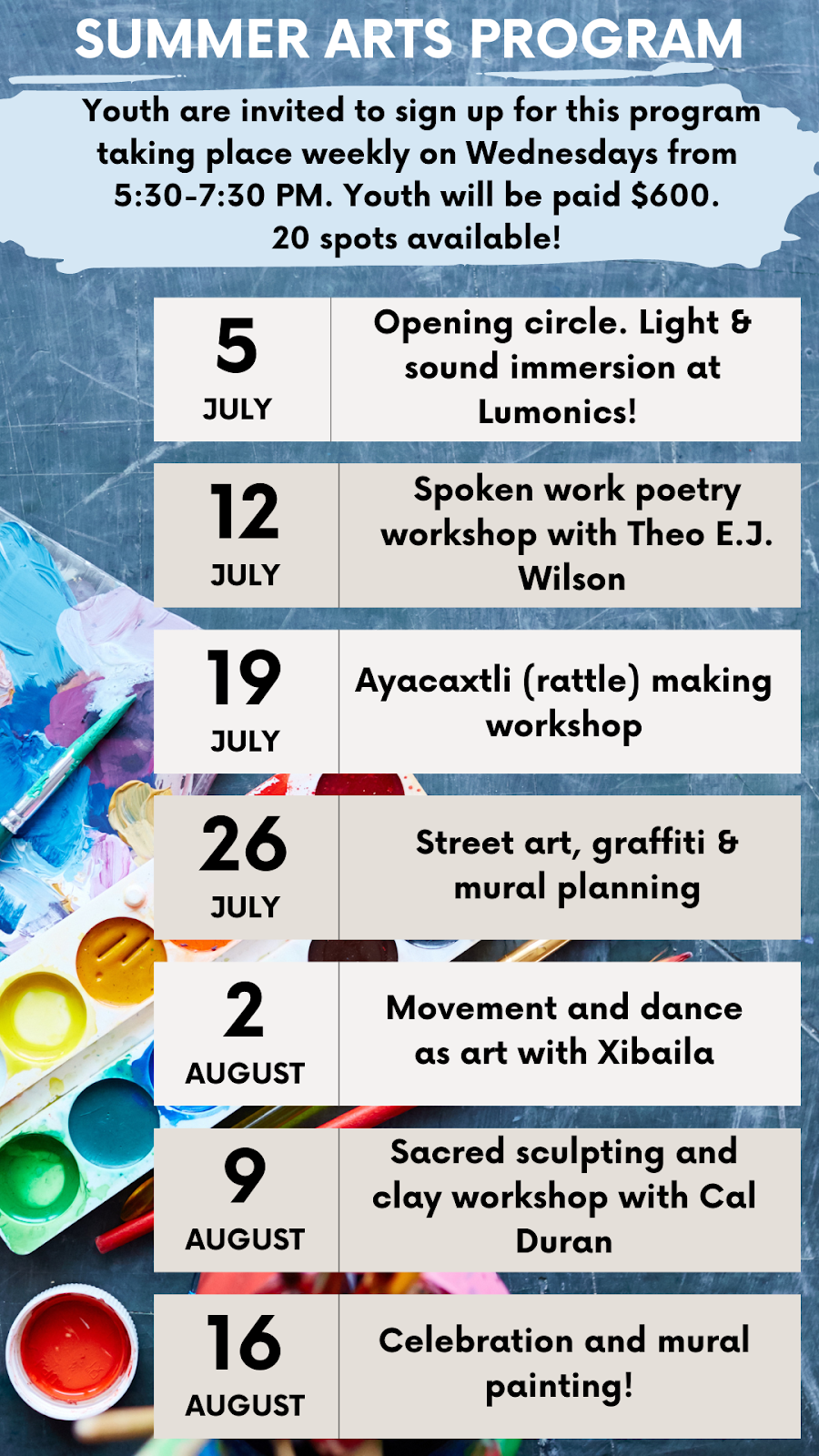 Lumonics and the Summer Arts Program at Denver Health